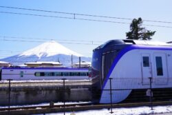 รถไฟสายด่วนชวนเที่ยวรอบฟูจิ (Fuji Excursion) วิธีการเที่ยวฟูจิที่ทั้ง ...