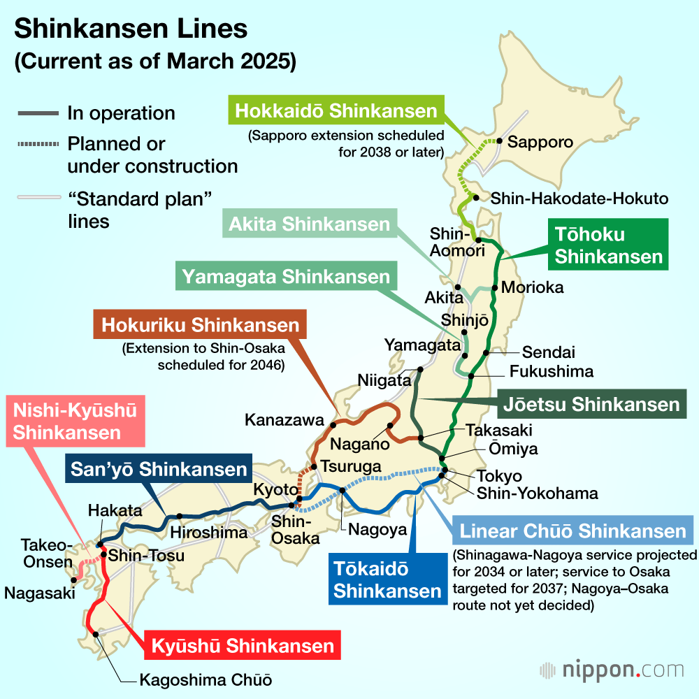 Shinkansen 101: รวมข้อมูลเส้นทาง & ขบวนชินคันเซ็นแบบครบจบในที่เดียว ...